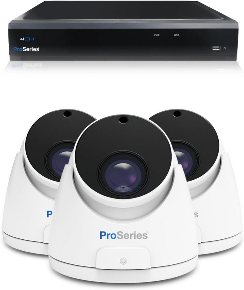 Beveiligingscamera set 3 x Sony Dome camera - 8MP 4K UHD - Draadloos ...