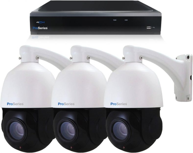 Beveiligingscamera set 3 x Sony bestuurbare PTZ Dome camera - 5MP ...