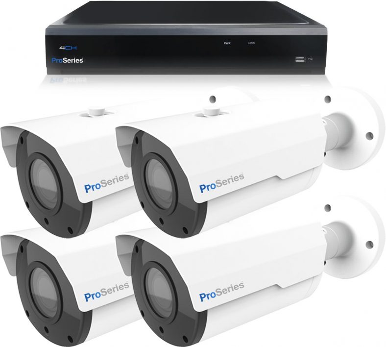 Beveiligingscamera set 4 x Sony Bullet camera 8MP 4K UHD - Draadloos ...