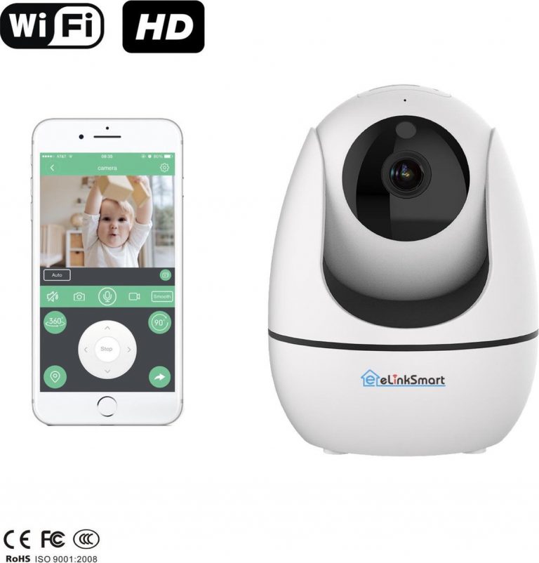 eLinkSmart WiFi Camera | Babyfoon met camera en app - Baby born | 720P ...