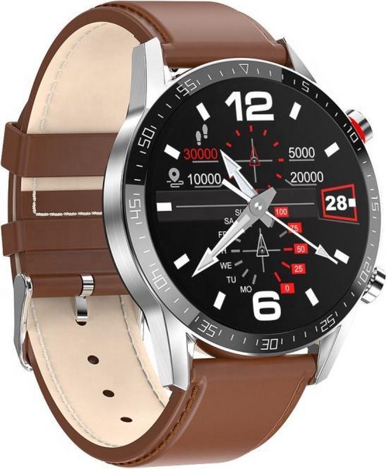 Belesy® Contact - Smartwatch heren - Smartwatch dames- Horloge - 1.3 ...