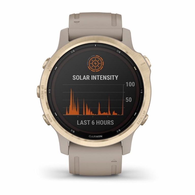 Garmin fenix 6S Pro Solar Chrono Smartwatch - Beige - Smart Gear Compare