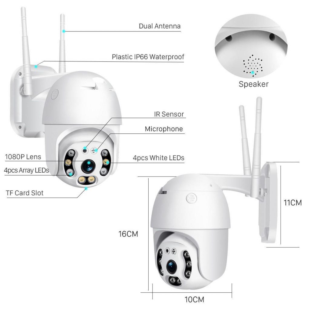 Beveiligingscamera smart wifi 360 graden van Royal Life security ...