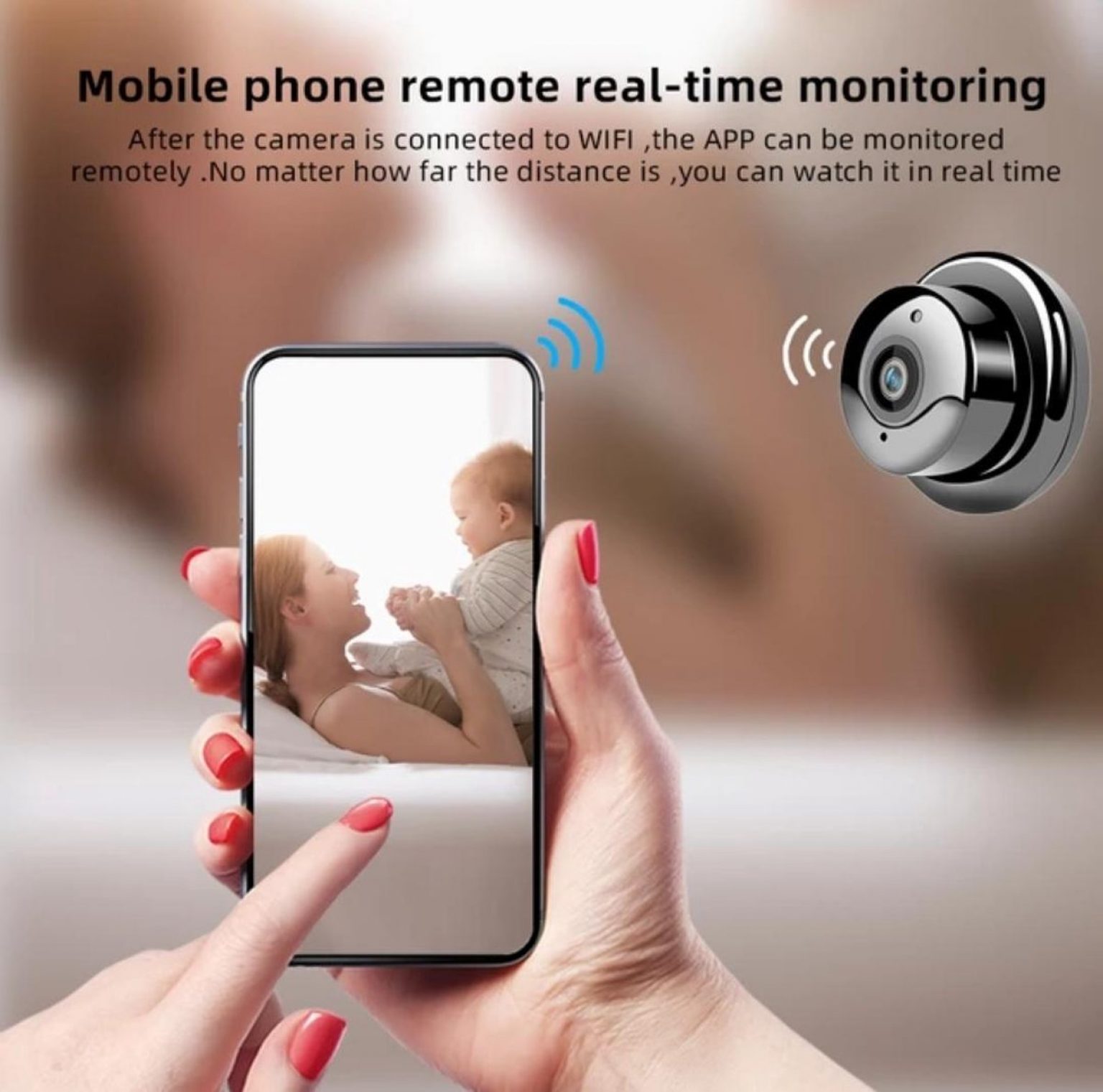 Centechia - Mini camera draadloze HD 1080 Wifi - Camera Nachtzicht ...