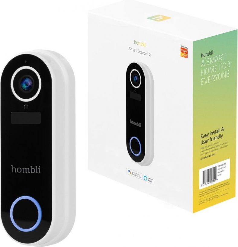 Hombli Smart Doorbell 2 - Slimme Video Deurbel - Ingebouwde Camera ...