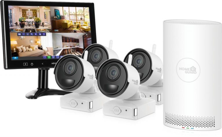 Homeguard HGNVK-68004 Draadloos camerasysteem met beeldscherm - Full HD ...