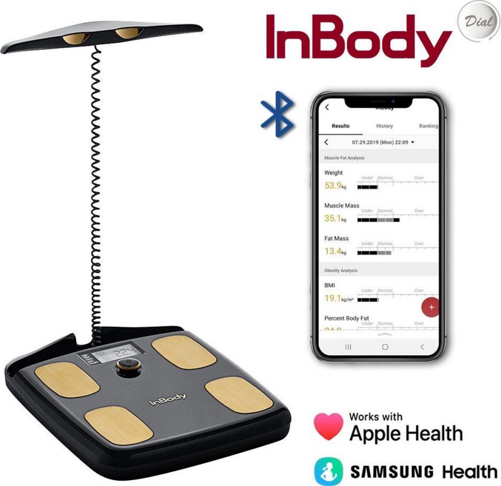 InBody Dial H20N - smart weegschaal met vet/spier meting ...