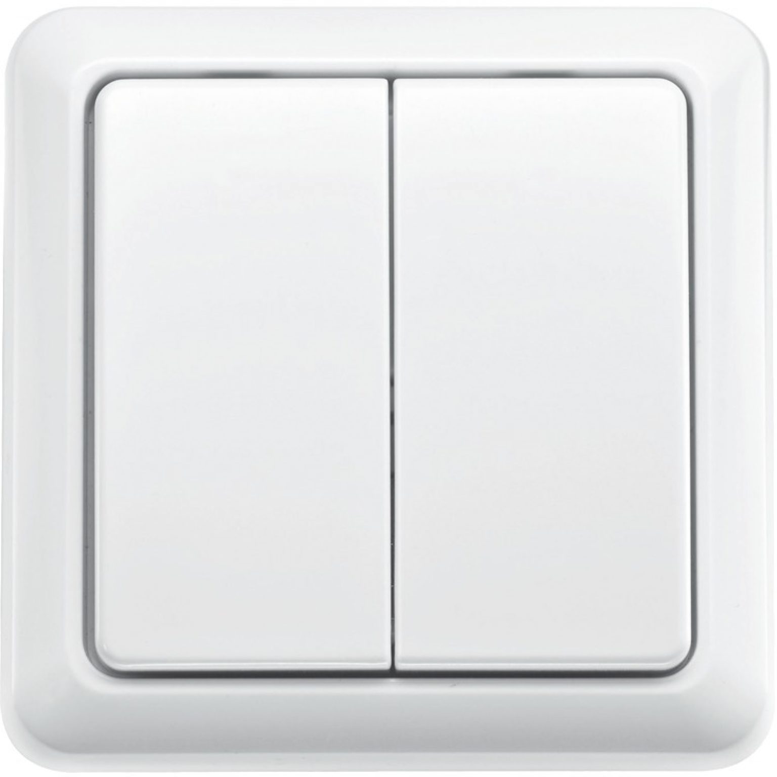 KlikAanKlikUit Draadloze Dubbele Wandschakelaar knop AWST-8802 - Smart ...