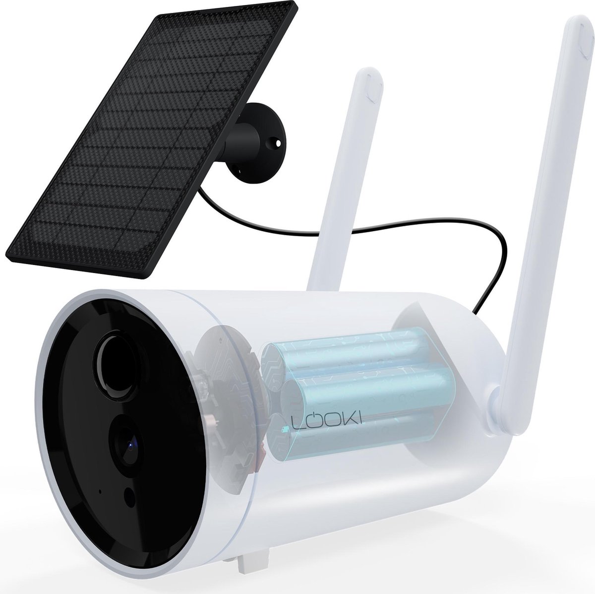 Looki® Draadloze Beveiligingscamera voor Buiten op batterijen - met ...