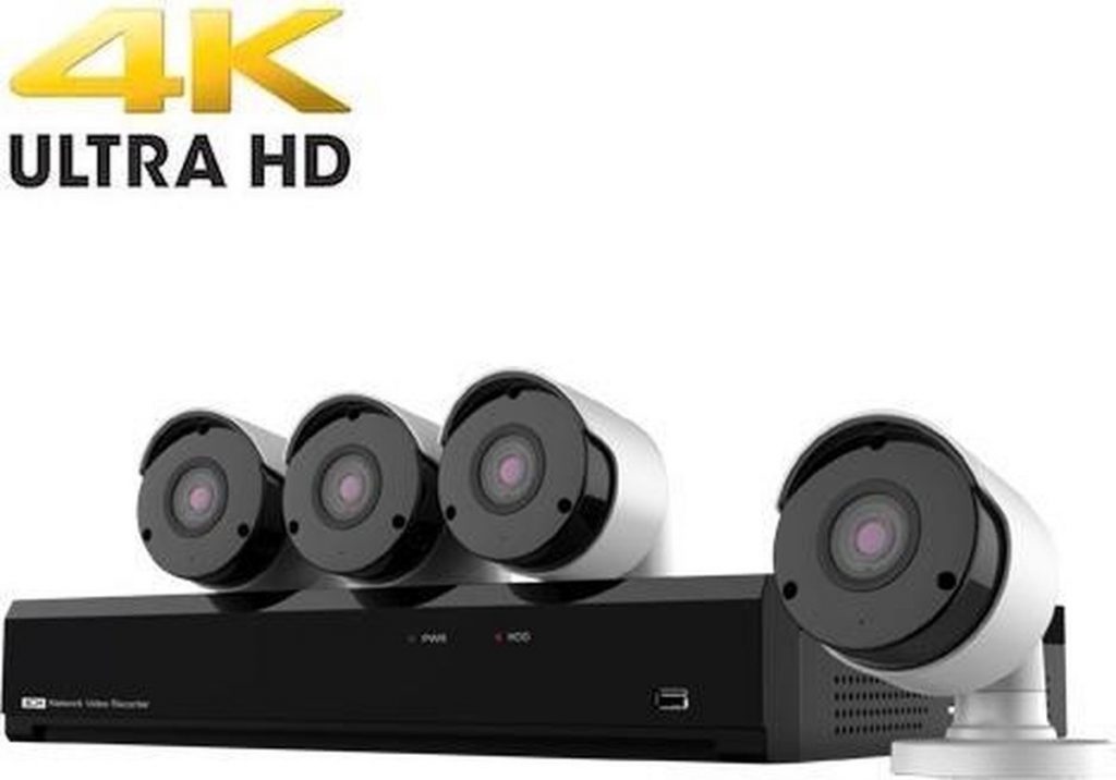 Nivian NV-KIT81-4CAM-8M bewakingscamera set met 4x 8MP 4K UltraHD ...