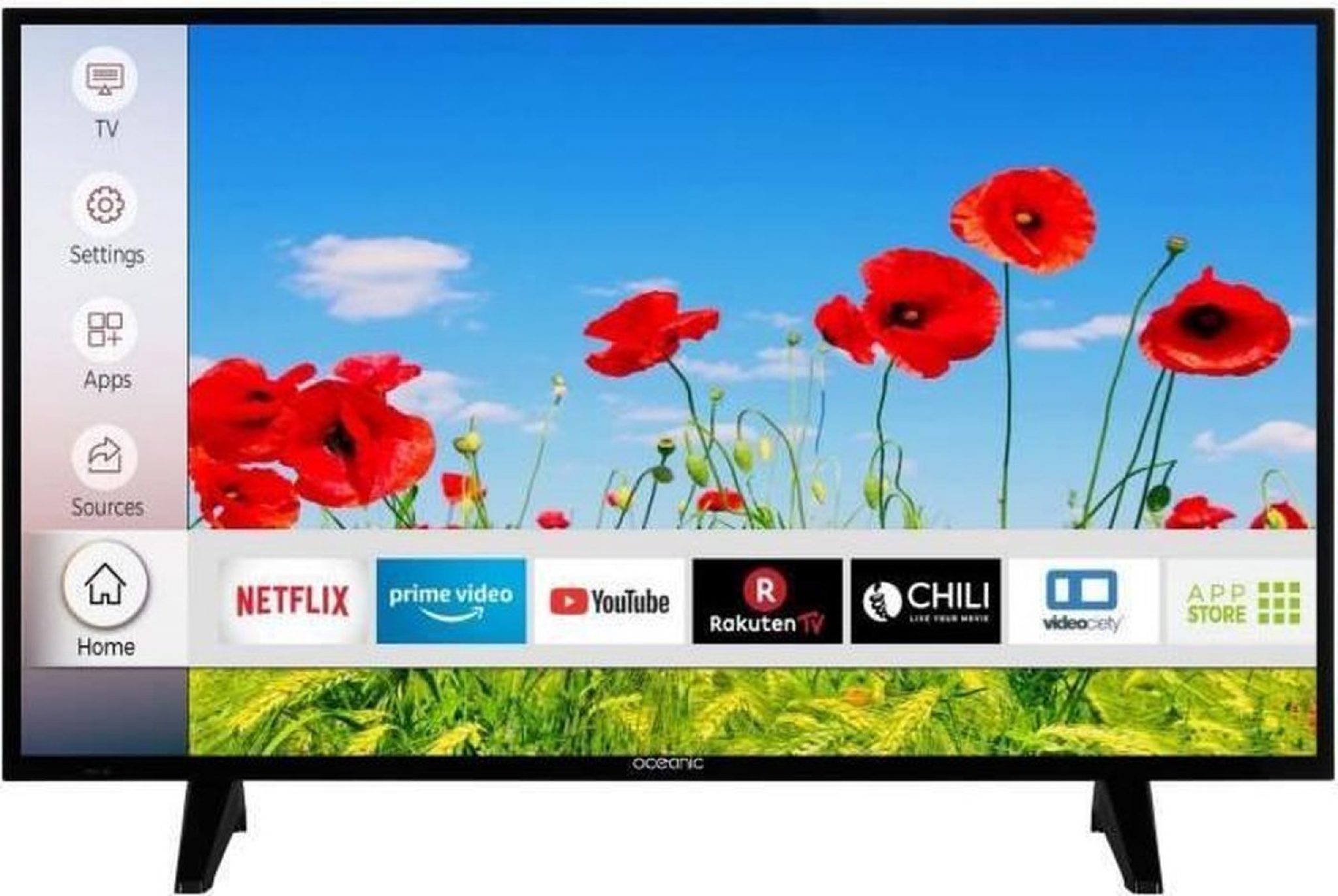 Oceanic TV LED HD 39 '' Smart TV - Netflix, YouTube - Smart Gear Compare