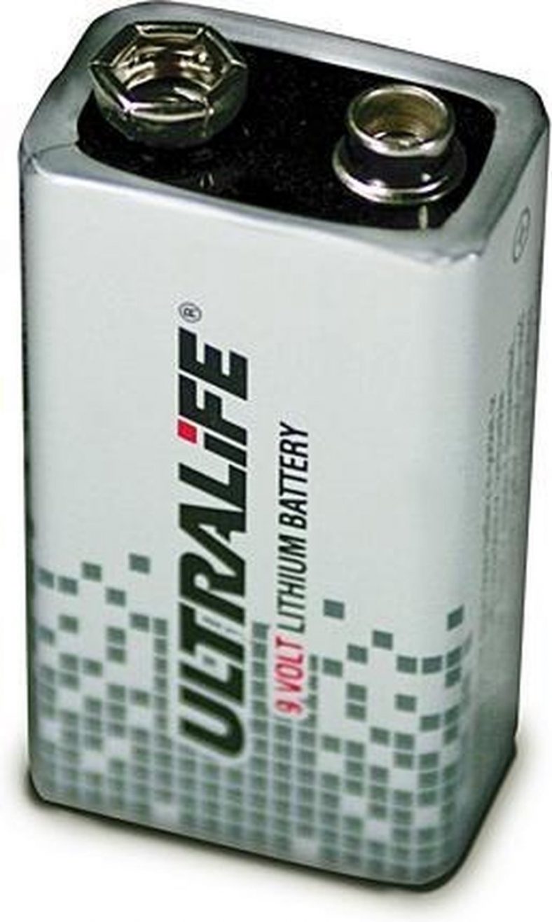 Ultralife U9VL 9V 1.2Ah Speciale Batterij, Rookmelder Batterij U9VL-J-P ...