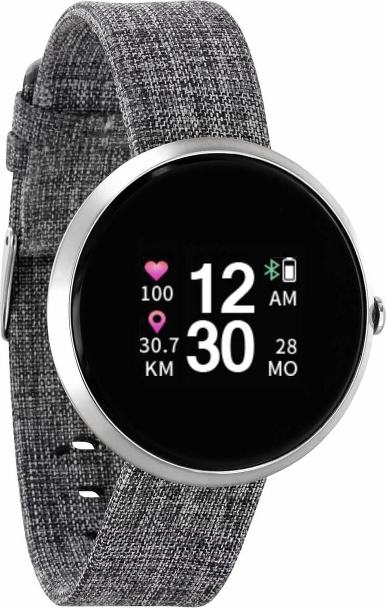X-WATCH Siona Color Fit Smartwatch 25 mm Grijs - Smart Gear Compare