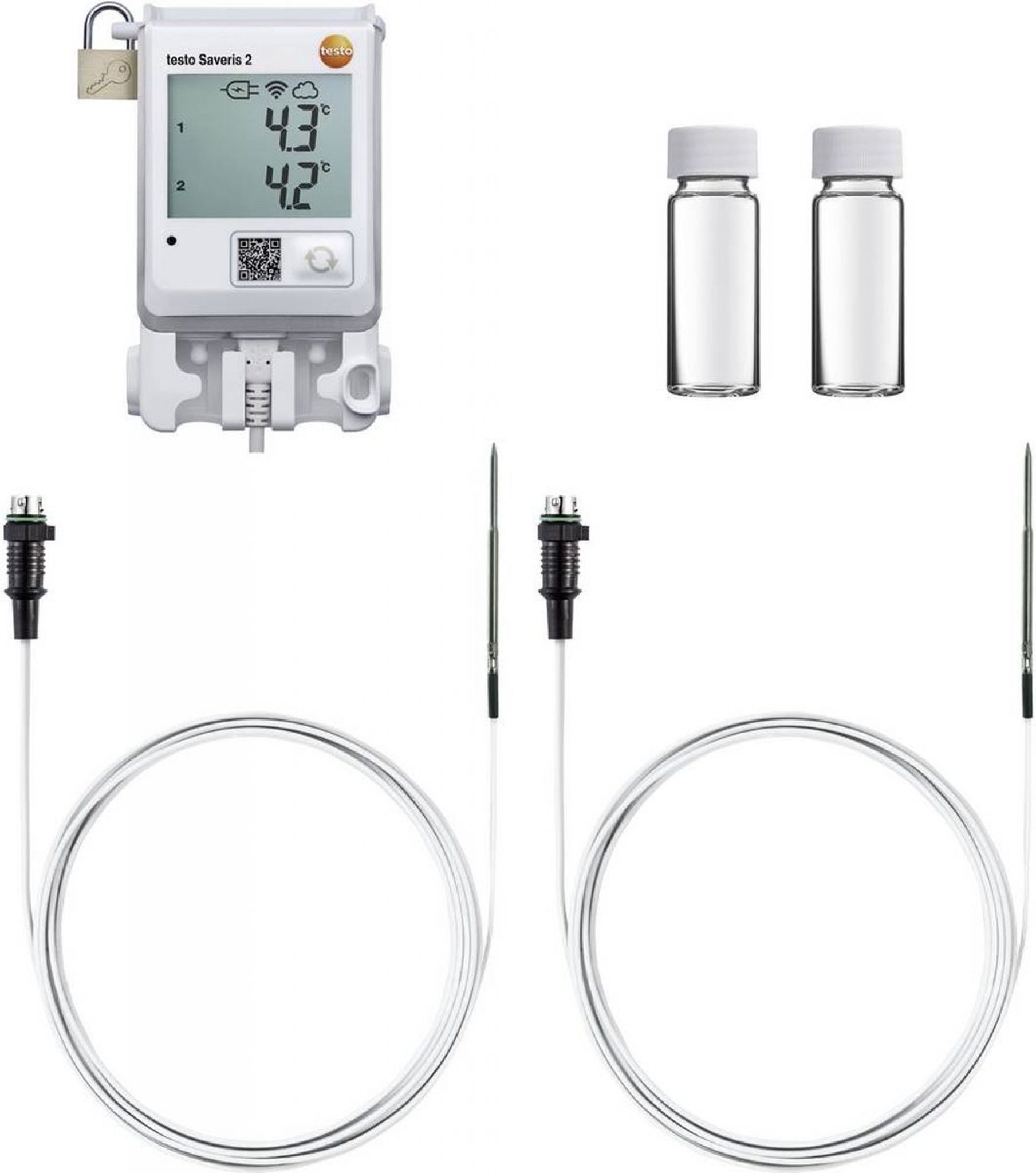 testo Saveris 2- T2 Datalogger sensor Kalibratie (ISO) Te meten ...