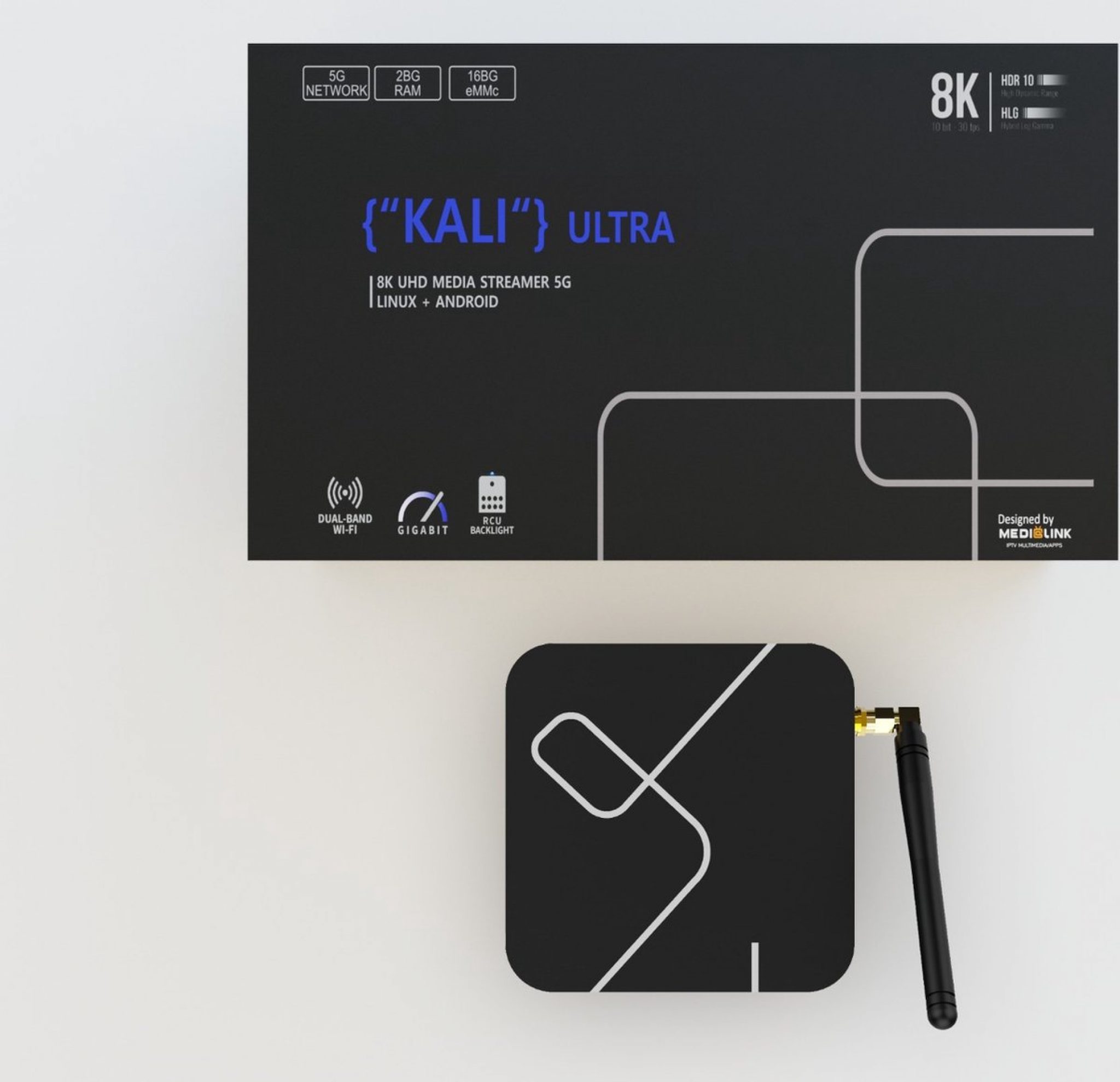 MEDIALINK- KALI ULTRA- 8K- UHD- ANDROID OTT MEDIA STREAMER - Smart Gear ...