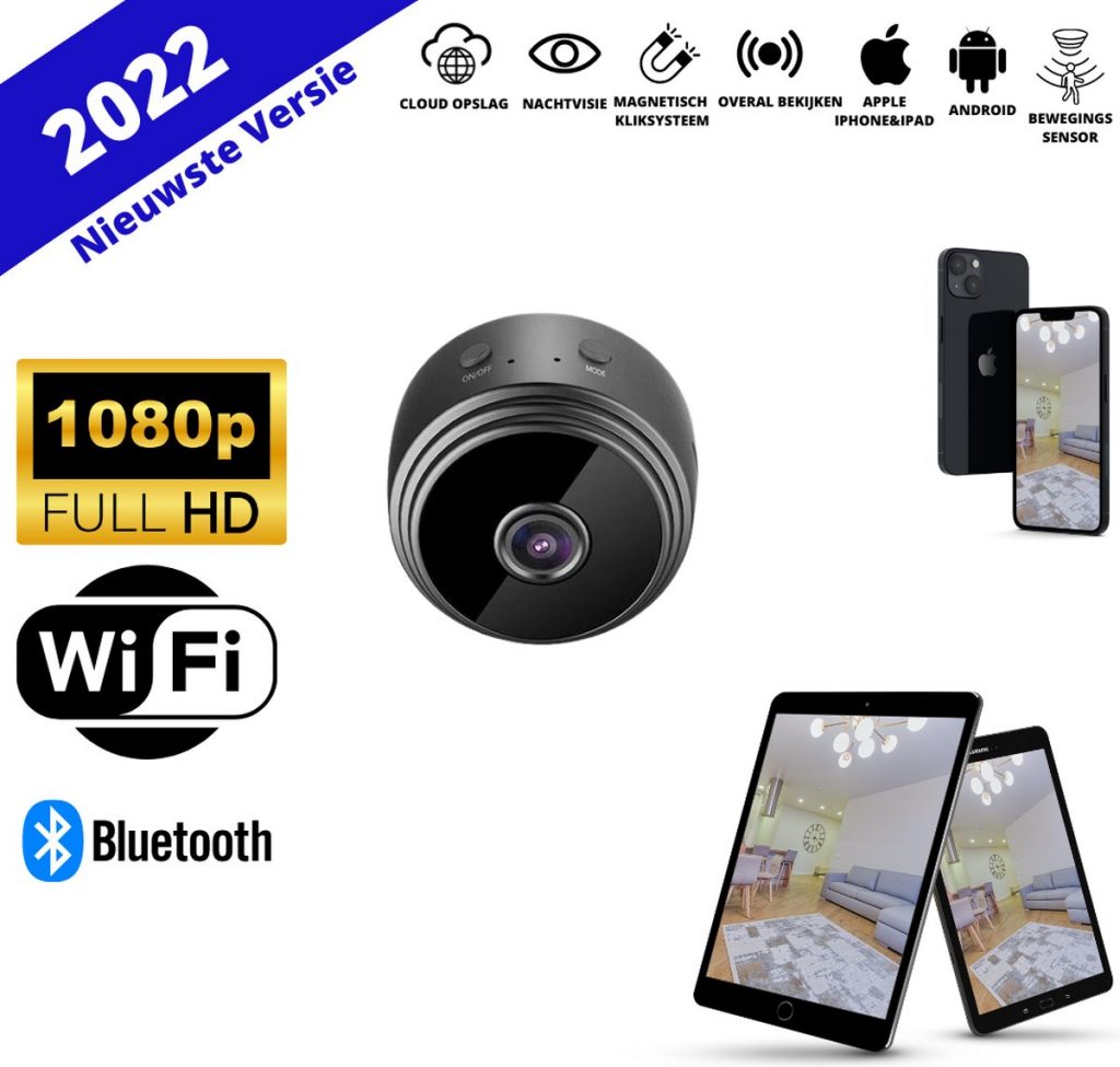 Smart Spy Camera 20000mAh - Verborgen Camera - Mini Camera - Spy Cam ...