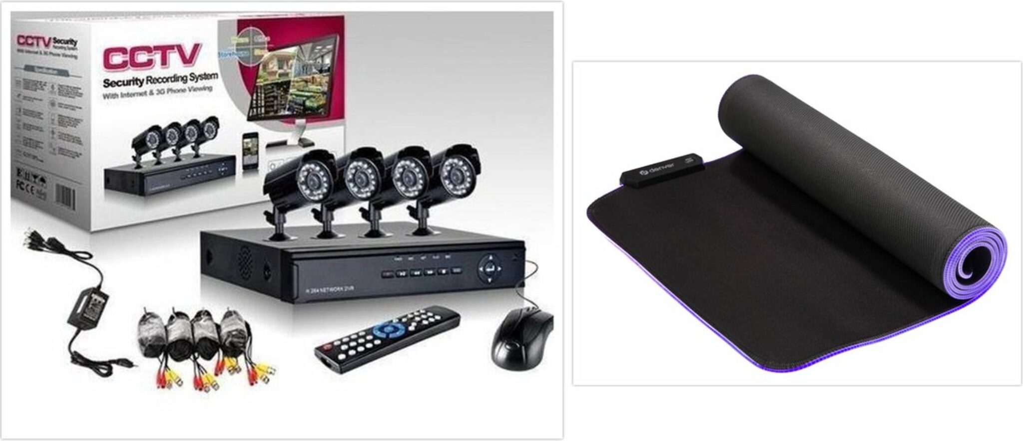 CCTV- Beveiligingscamera's- cctv 4 camera's + exclusieve muismat ...