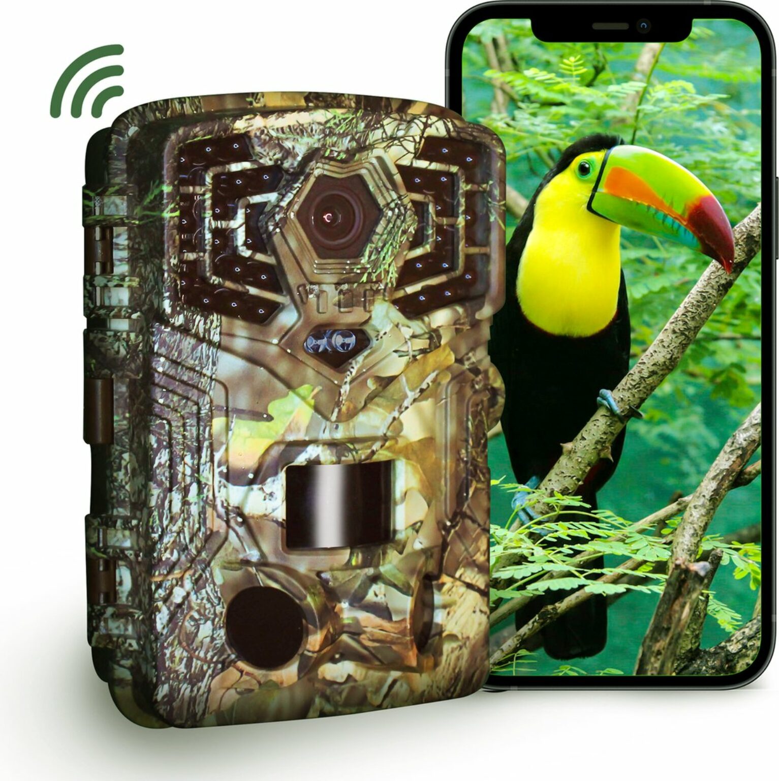 VitaVi Wildcamera met Nachtzicht en WiFi - 32MP 4K Ultra HD ...