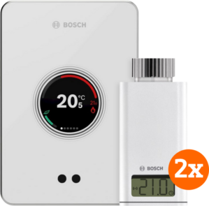 Bosch EasyControl CT200 wit + 2x Bosch EasyControl Smart Radiator ...