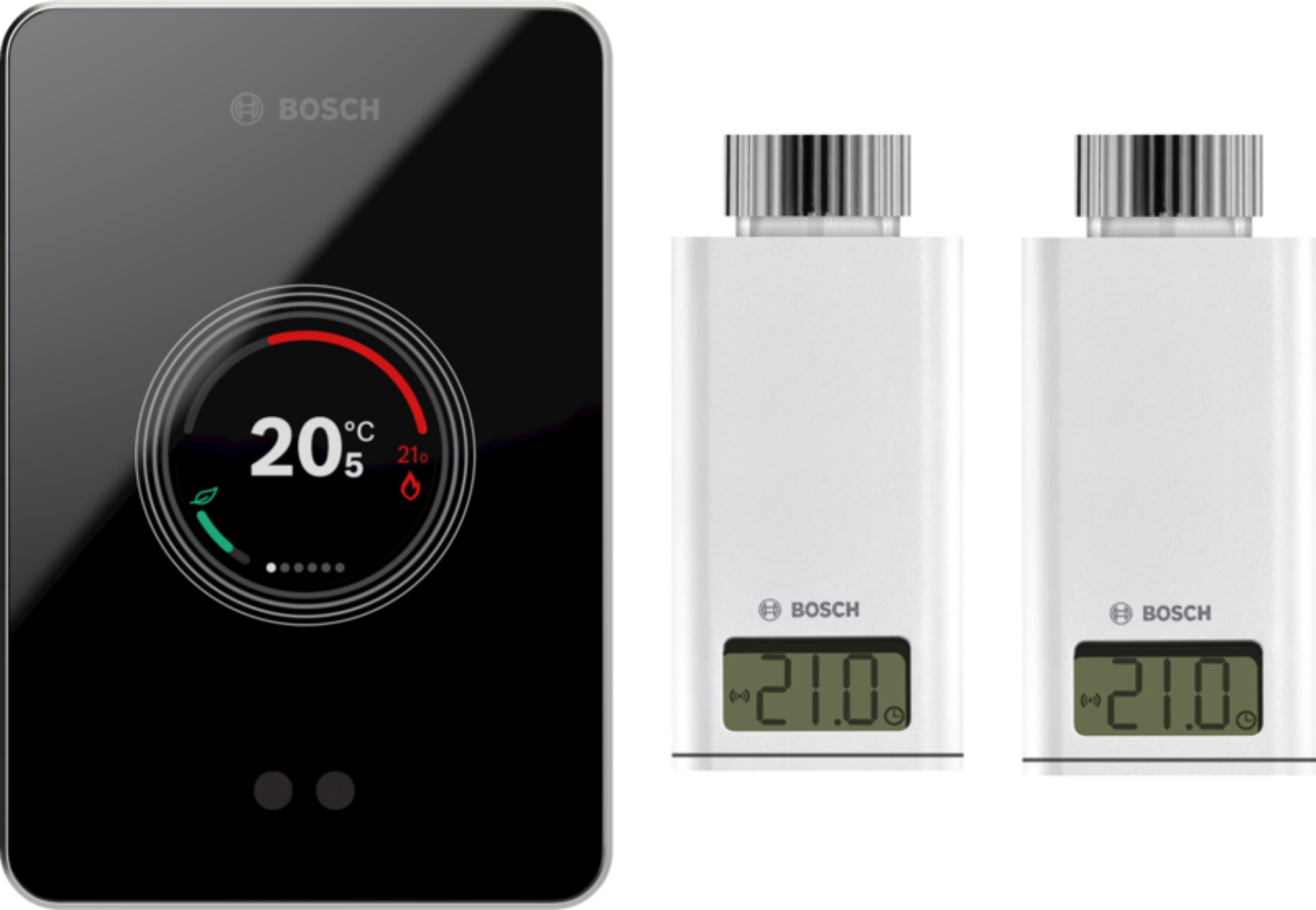 Bosch EasyControl CT200 zwart + 2x Bosch EasyControl Smart Radiator ...