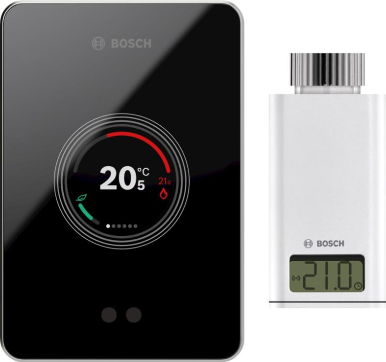 Bosch EasyControl CT200 zwart + Bosch EasyControl Smart Radiator ...