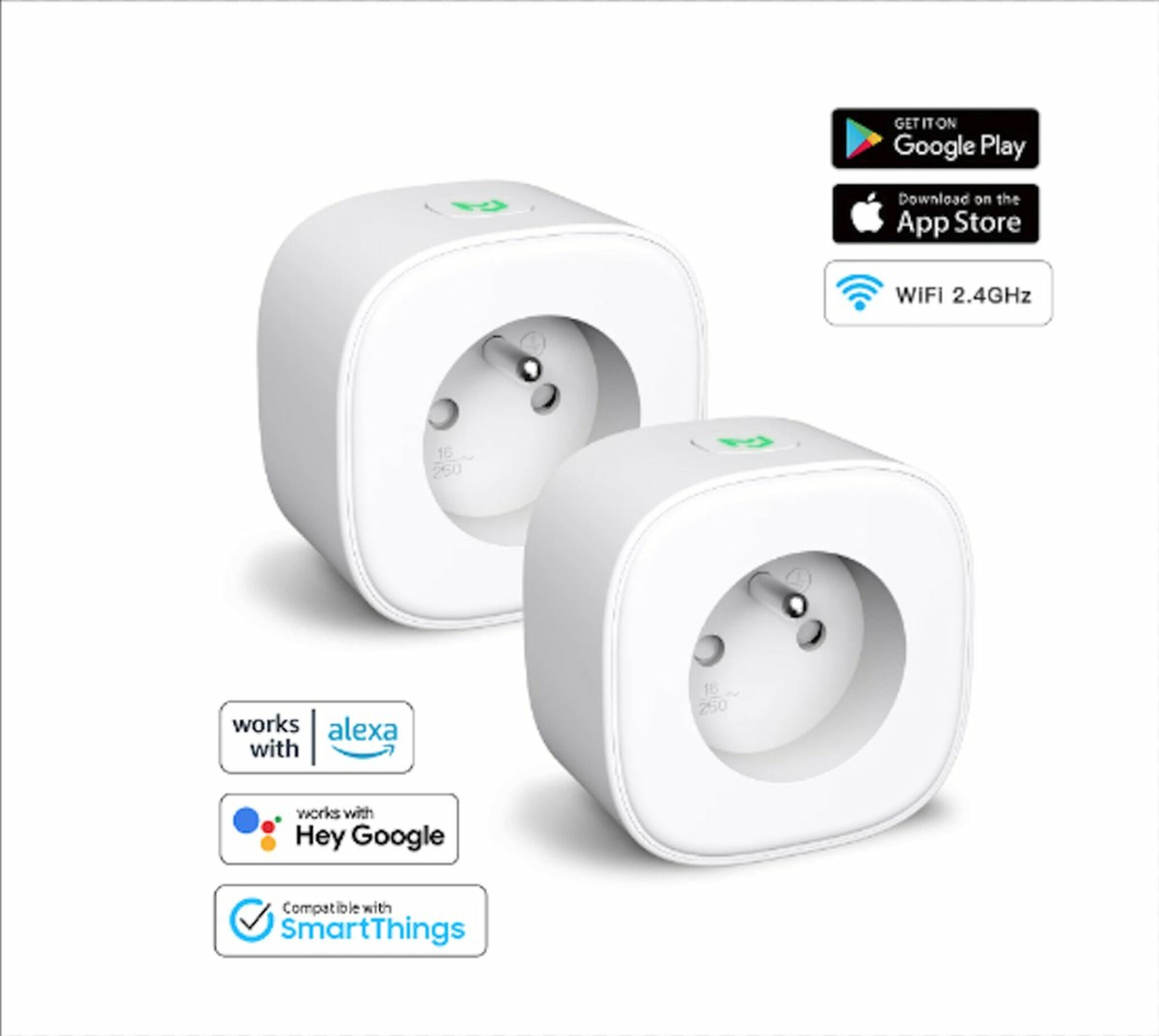 ELMAK Wi-Fi Slimme stekker - Smart plug 16A | 3500 Watt | 220-240V | BE ...