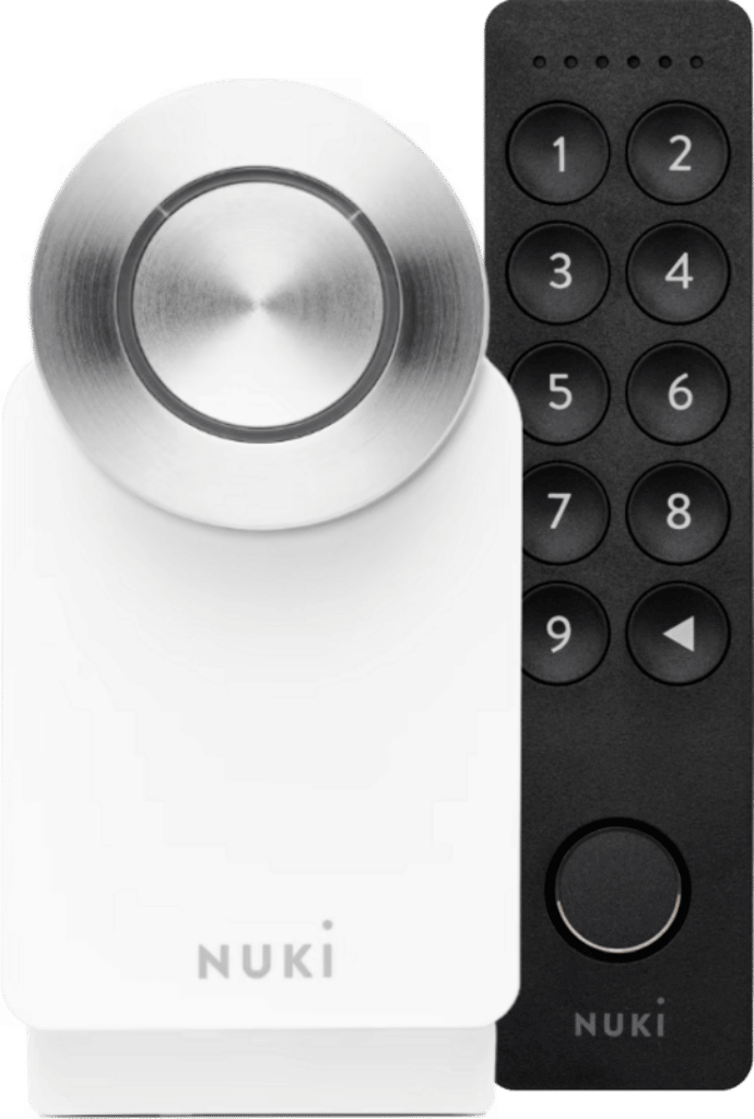 Nuki Smart Lock 3.0 Pro (White) + Nuki Keypad 2.0 - Smart Gear Compare